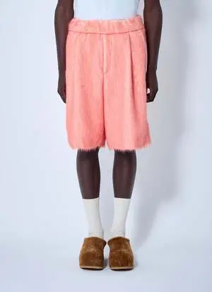 Dries Van Noten Brushed Wool Shorts - Orange