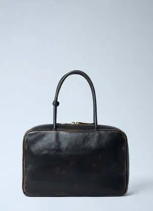 Miu Miu Beau Leather Handbag - Brown