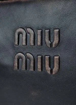 Miu Miu Beau Leather Handbag - Brown