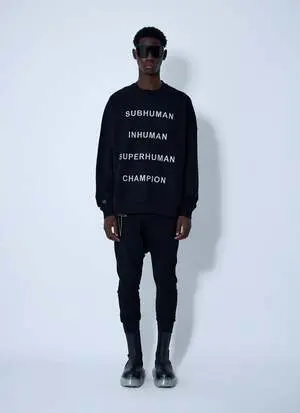 Rick Owens Text Print Sweatshirt