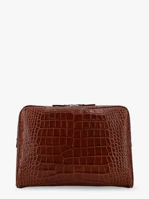 TOM FORD Croc Effect Leather Laptop Pouch - Multicolor