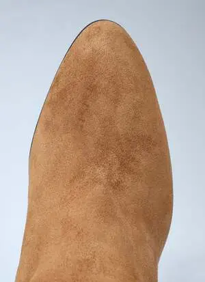 Chloé Suede Thigh-high Boots With Block Heel - Brown