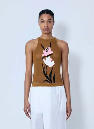 Marni Floral Camis Tanks For Women