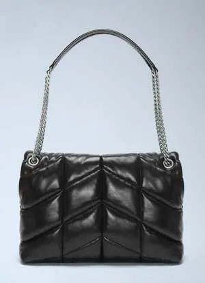Saint Laurent Medium Puffer Shoulder Bag - Black