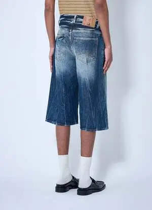 Martine Rose Zip-up Straight-leg Denim Shorts