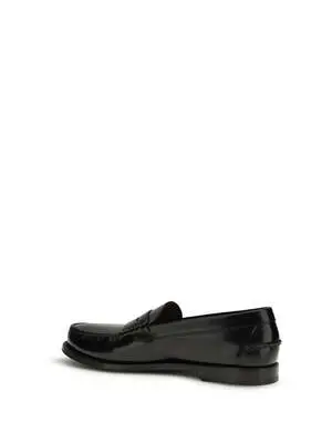 Prada Brushed Leather Loafers