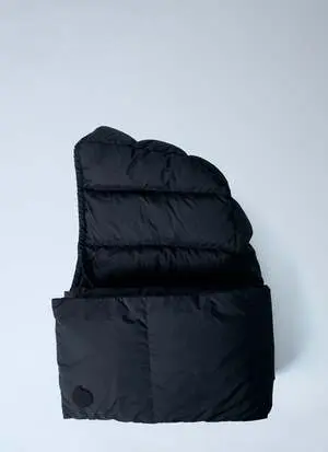 Moncler Nylon Hooded Scarf - Black