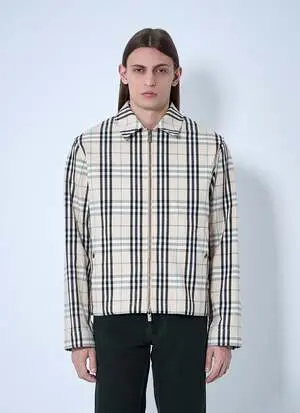 Burberry Check Cotton Harrington Jacket