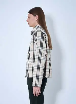 Burberry Check Cotton Harrington Jacket