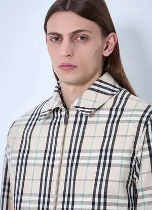 Burberry Check Cotton Harrington Jacket