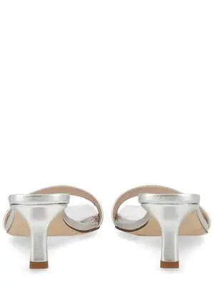 AeydĒ Gilly Heeled Sandals - Silver