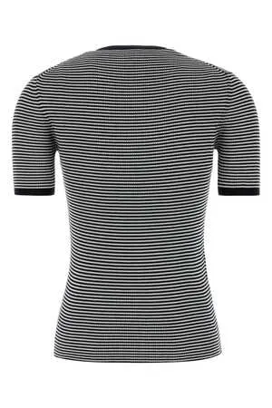 Prada Embroidered Silk T-shirt - Multicolor
