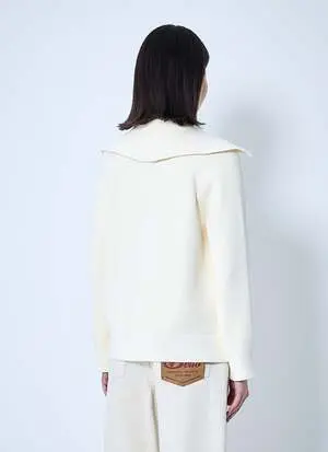Bottega Veneta Ribbed Cotton Cardigan With Spread Collar