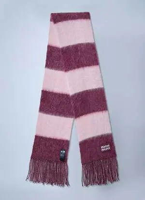 Miu Miu Logo Motif Scarf