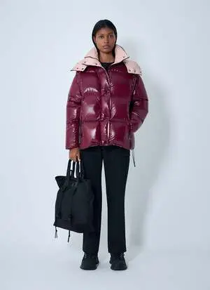 Moncler Parana Down Jacket With Detachable Hood - Multicolor