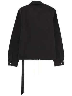 Rick Owens Zip-front Cotton Jacket - Black