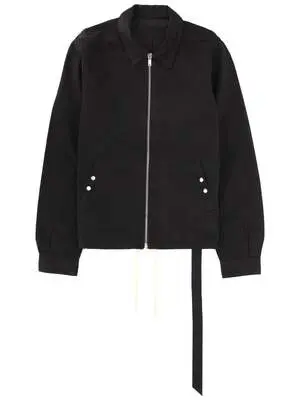 Rick Owens Zip-front Cotton Jacket - Black