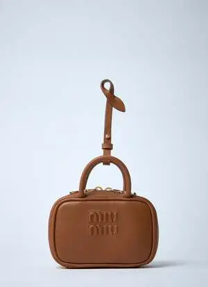 Miu Miu Micro Beau Leather Bag - Brown
