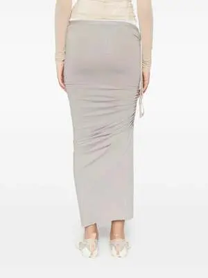 Rick Owens Gathered Drawstring Skirt - Gray