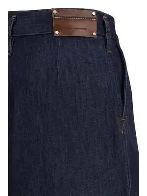 Dries Van Noten Wide-leg Pleated Jeans - Blue