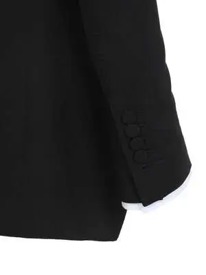 TOM FORD Collarless Panama Jacket In Fine Wool And Silk
