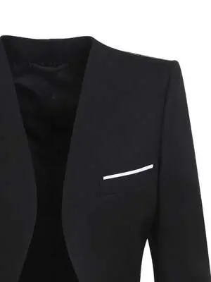 TOM FORD Collarless Panama Jacket In Fine Wool And Silk