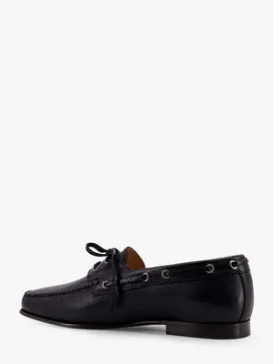 Valentino Garavani Black Leather Loafers - Multicolor