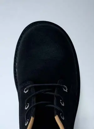Our Legacy Suede Lace-up Boots With Vibram Sole