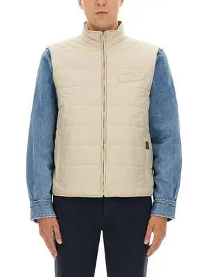 FAY Quilted Vest - Cream