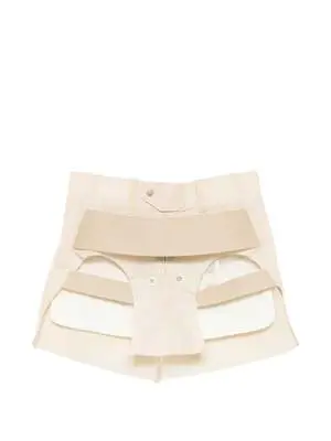 Rick Owens Layered Strap Skirt With Temple Cutout - Multicolor