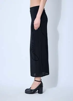 JEAN PAUL GAULTIER Mesh Tattoo Midi Skirt