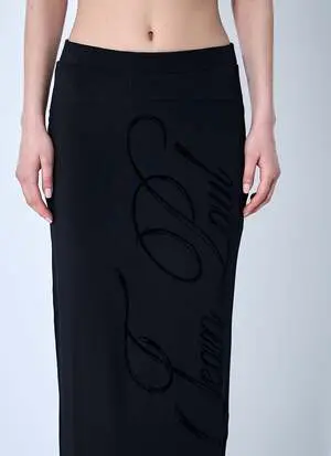 JEAN PAUL GAULTIER Mesh Tattoo Midi Skirt
