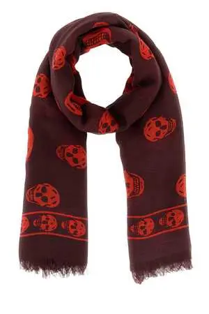 Alexander McQueen Printed Modal Blend Foulard - Multicolor
