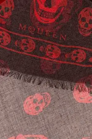 Alexander McQueen Printed Modal Blend Foulard