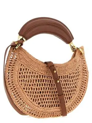 Chloé Summer Banana' Mini Hobo Handbag In Crocheted Raffia