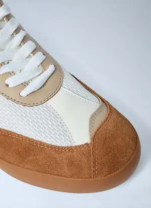 Chloé Kick Suede Leather Sneakers - Brown