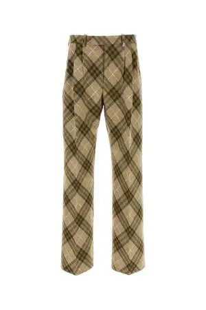 Burberry Embroidered Wool Pants - Multicolor