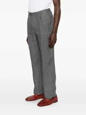 Etro Pleated Linen Trousers