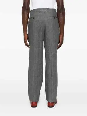 Etro Pleated Linen Trousers
