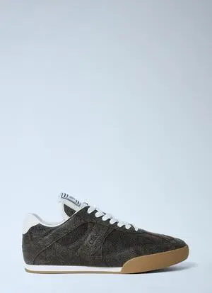 Chloé Kick Crackled Leather Low-top Sneakers - Brown