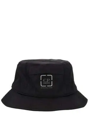 C.P. COMPANY Logo Bucket Hat - Black