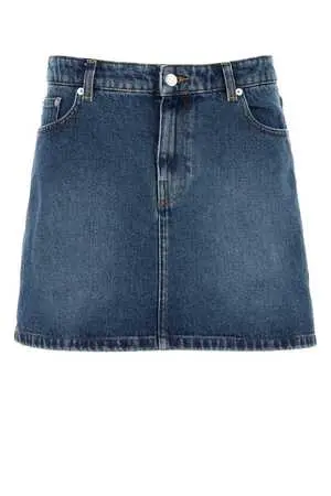 A.p.c. Denim Moss Mini Skirt