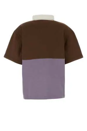 Prada Two-tone Cotton Polo Shirt
