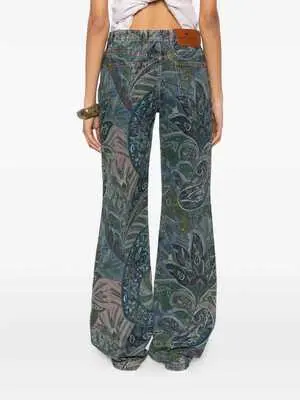 Etro Paisley Print Denim Jeans