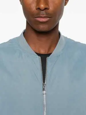 MONTECORE Zip-up Bomber Jacket With Ribbed Collar - Blue