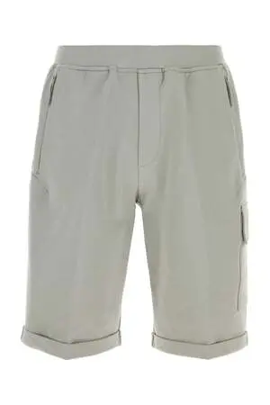 C.P. COMPANY Stretch Cotton Bermuda Shorts - Gray