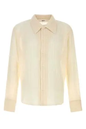 Séfr Cream Cotton Ignacio Shirt - Yellow