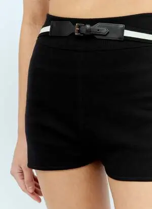 Max Mara Belted Knit Shorts