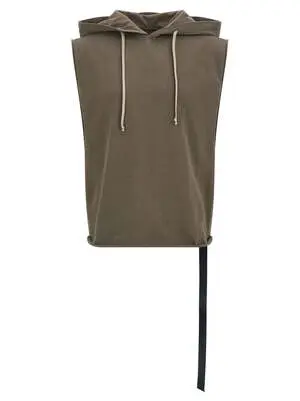 Rick Owens Hooded Tunic Top - Brown