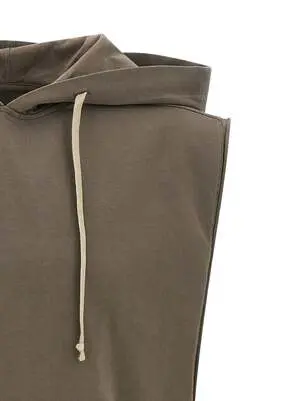 Rick Owens Hooded Tunic Top - Brown